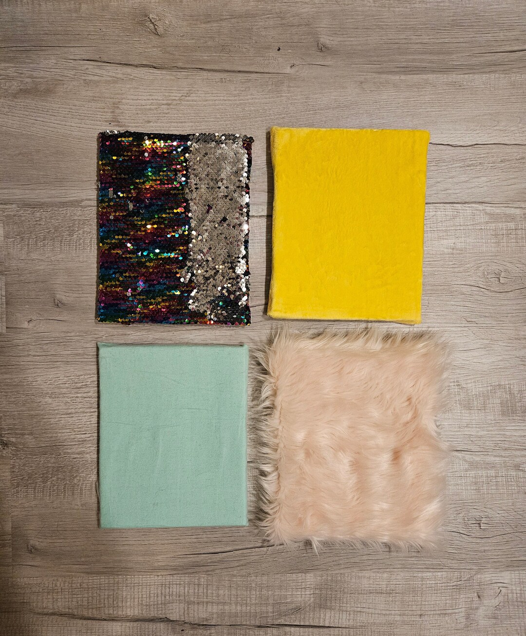 Sensory Play Canvas Set: Sequin, Minky, Felt, Fur Textures - Etsy