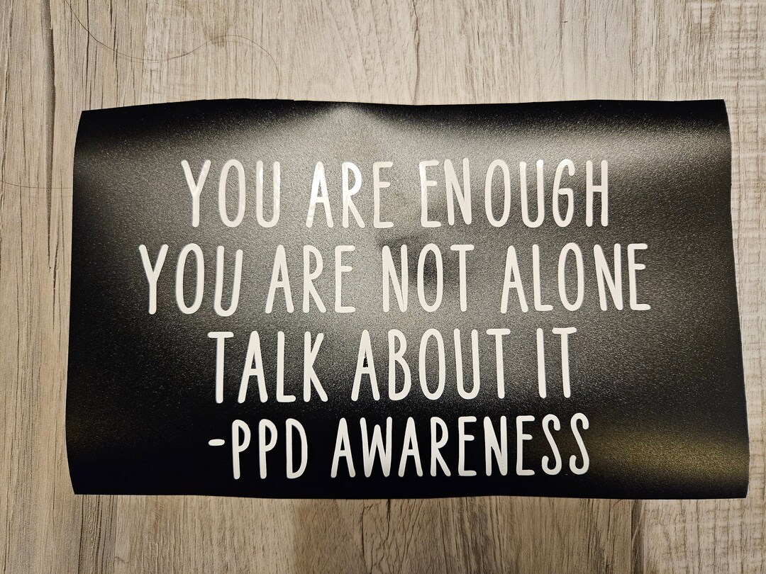 Postpartum Depression Awareness Decal White - Etsy