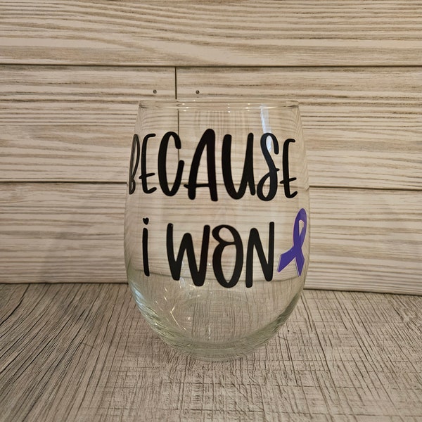 Cancer Wine Glass - Etsy
