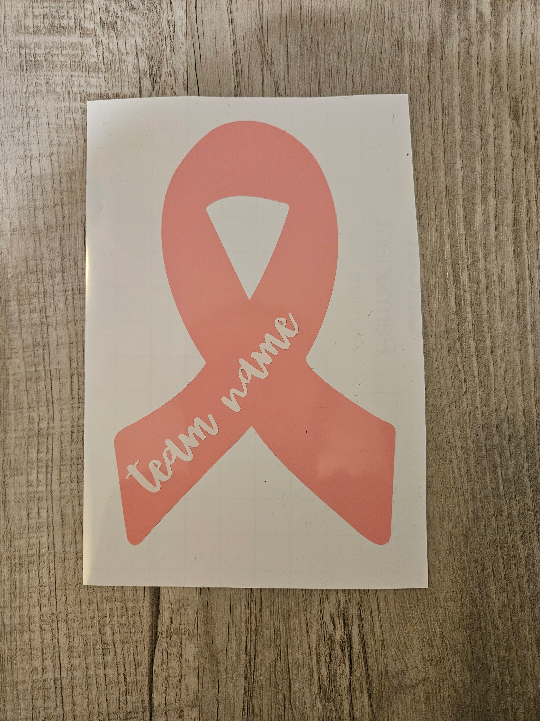 Cancer Ribbon Decal With Name - Etsy