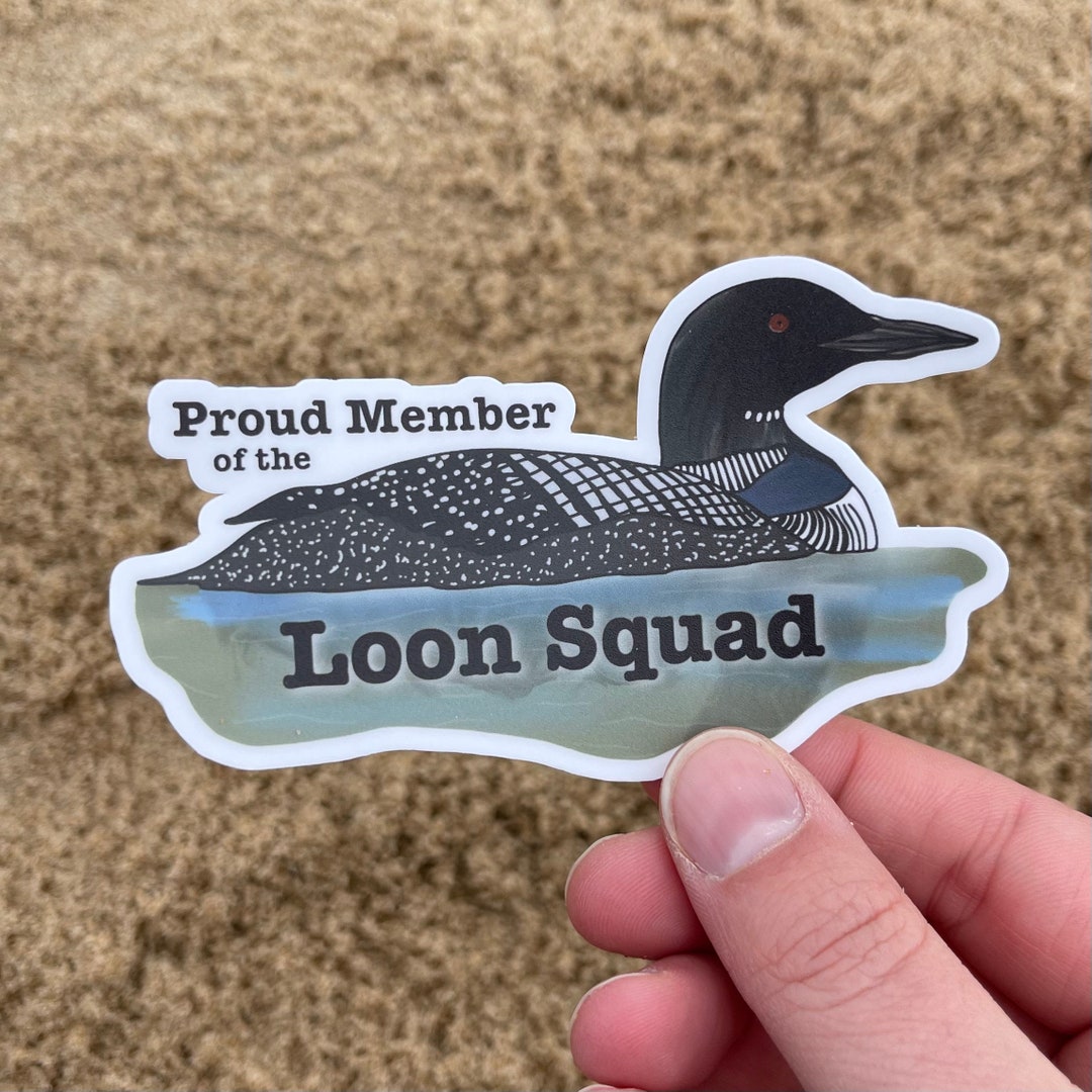 Loon Squad Vinyl Sticker, Michigan Stickers, Bird Stickers - Etsy