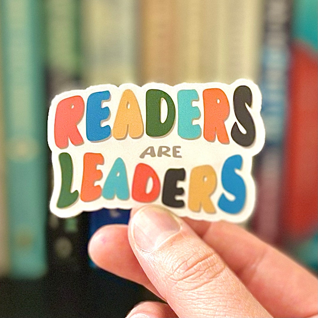 Readers Are Leaders Vinyl Sticker, Book Stickers - Etsy