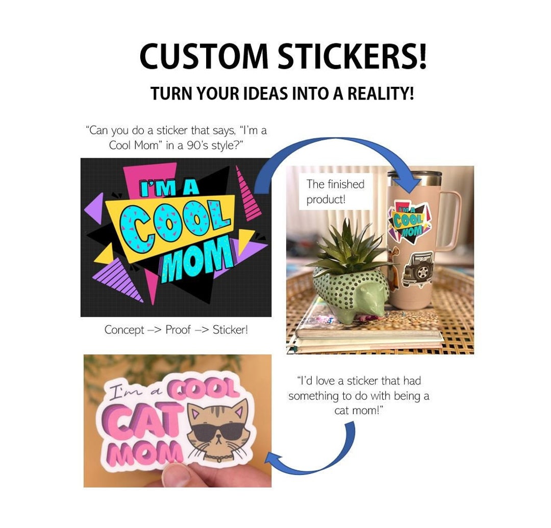CUSTOM STICKER Vinyl Sticker, Photo Stickers - Etsy