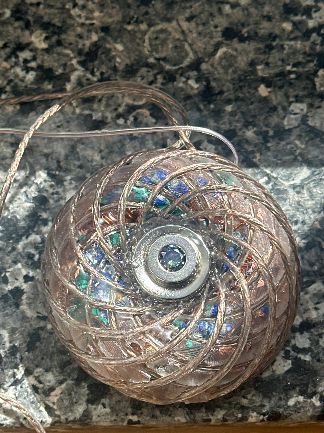 10cm Torus Rodin Coil With Purple Moissanite - Healing and Protection ...