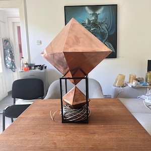 Large Copper Octahedron (bipyramid) (33cm/20cm/14cm) Pyramid - Etsy