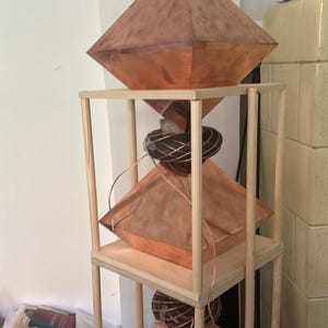 Large Copper Octahedron (bipyramid) (33cm/20cm/14cm) Pyramid - Etsy