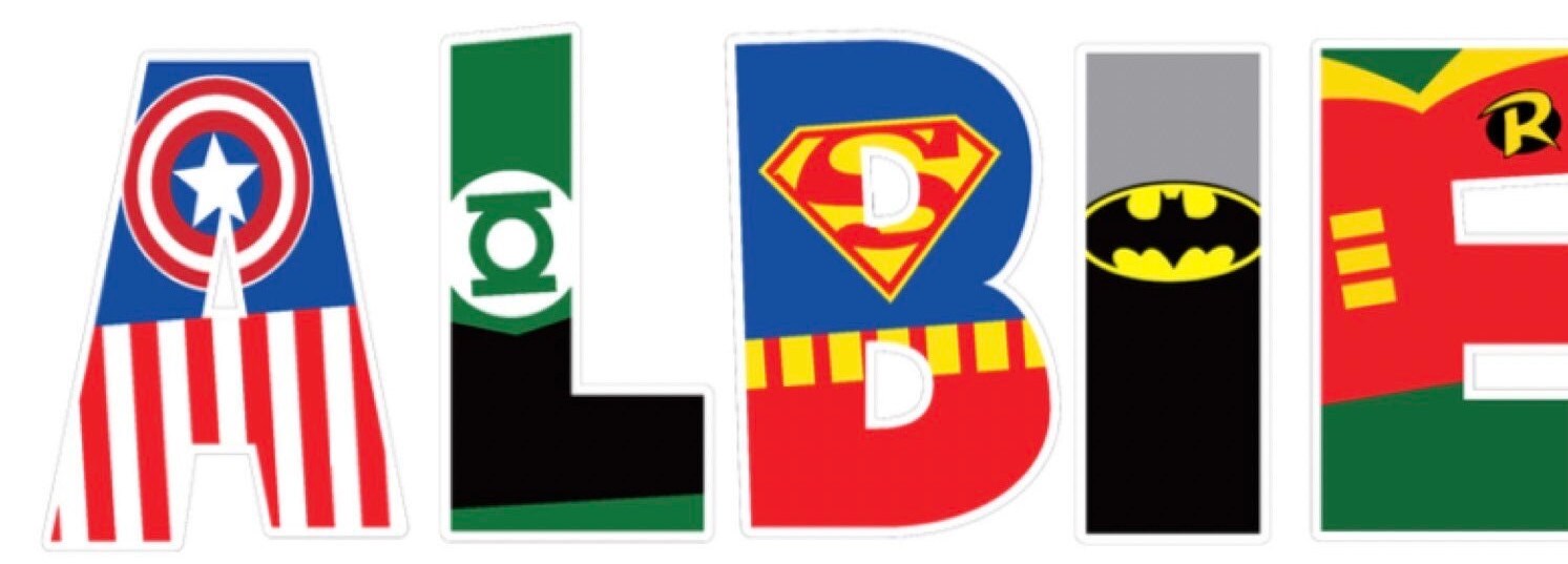 Personalised A4 Superhero Names - Etsy
