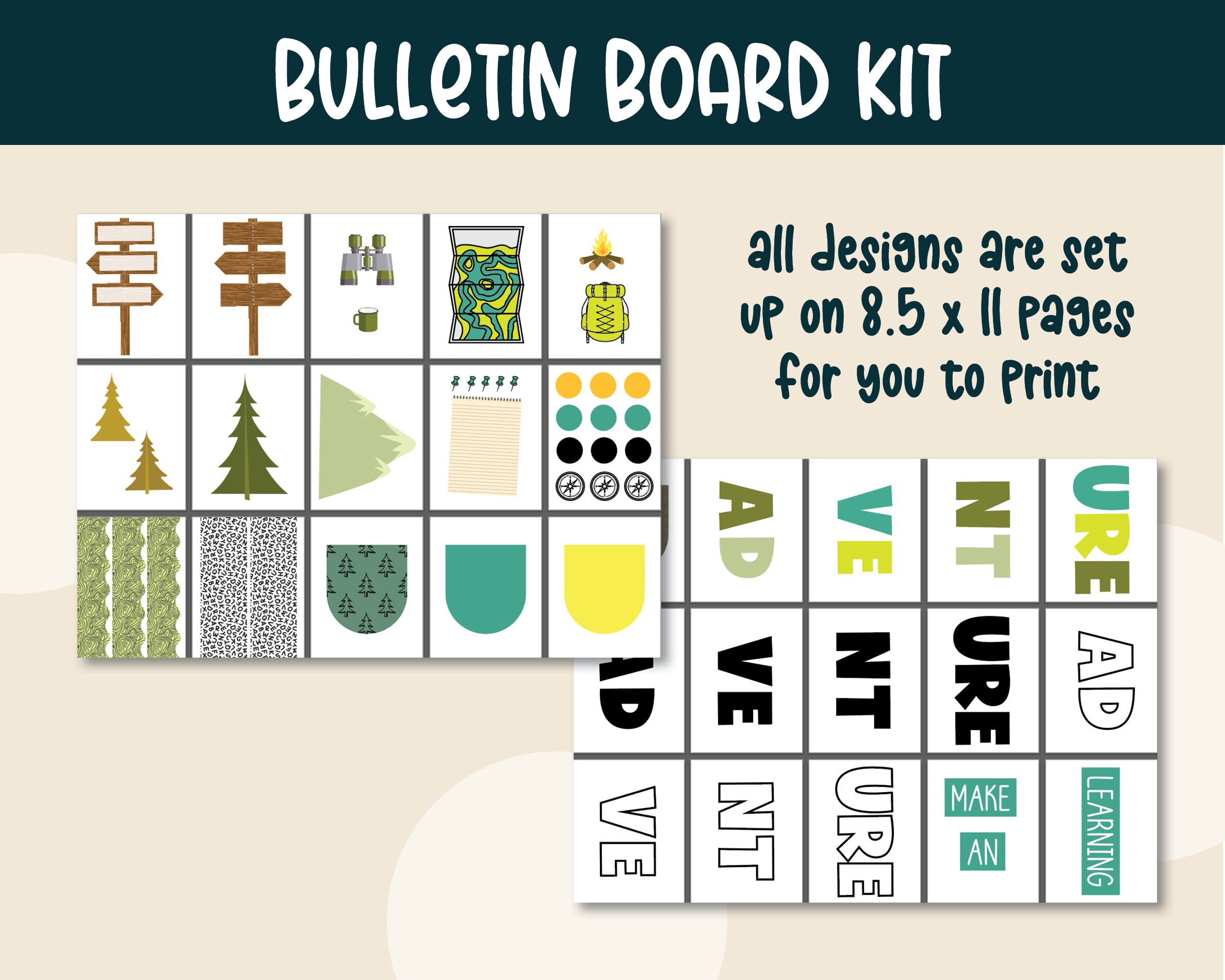 Back to School Bulletin Board Kit Classroom Decor Door - Etsy