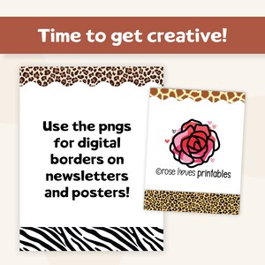Safari Bulletin Board Border Set, Classroom Bulletin Border, Printable ...