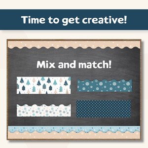 Winter Bulletin Board Borders, December Bulletin Borders, Cozy Winter ...