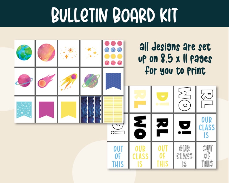 Back to School Bulletin Board Kit Classroom Decor Door - Etsy