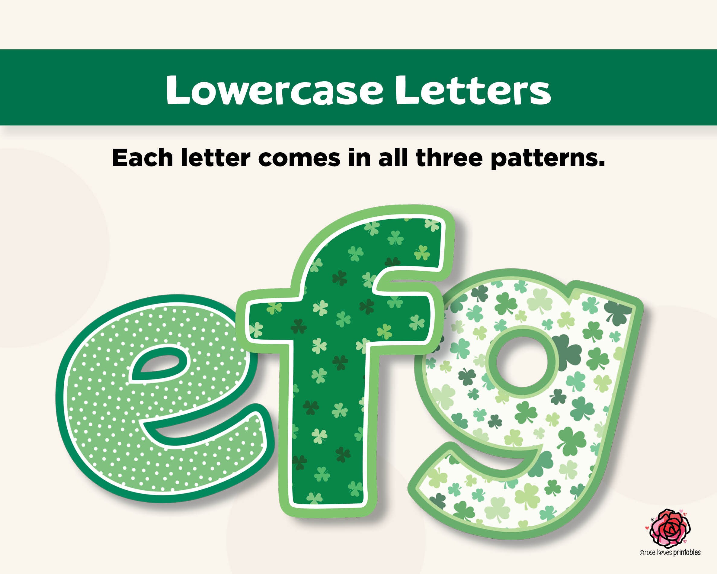 St Patricks Day Bulletin Board Letter Set, March Classroom Decor ...
