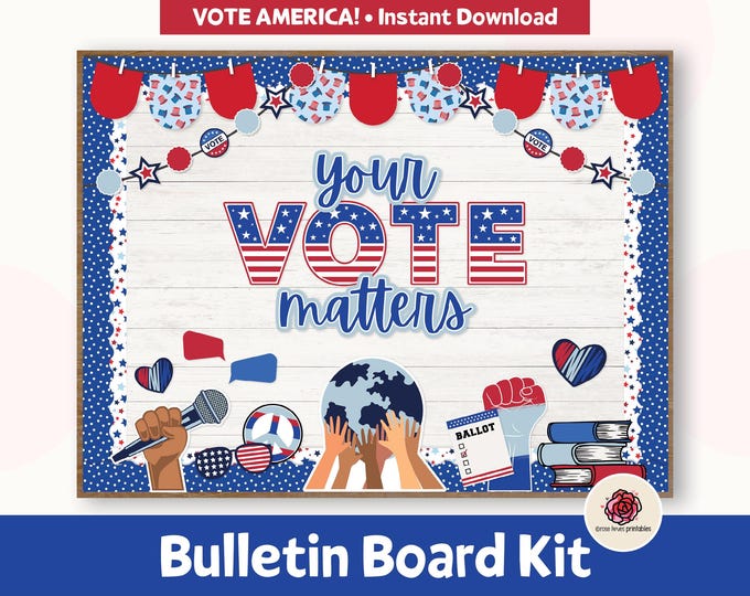 4th of July Bulletin Board Border, Printable Border for Classroom Decor ...