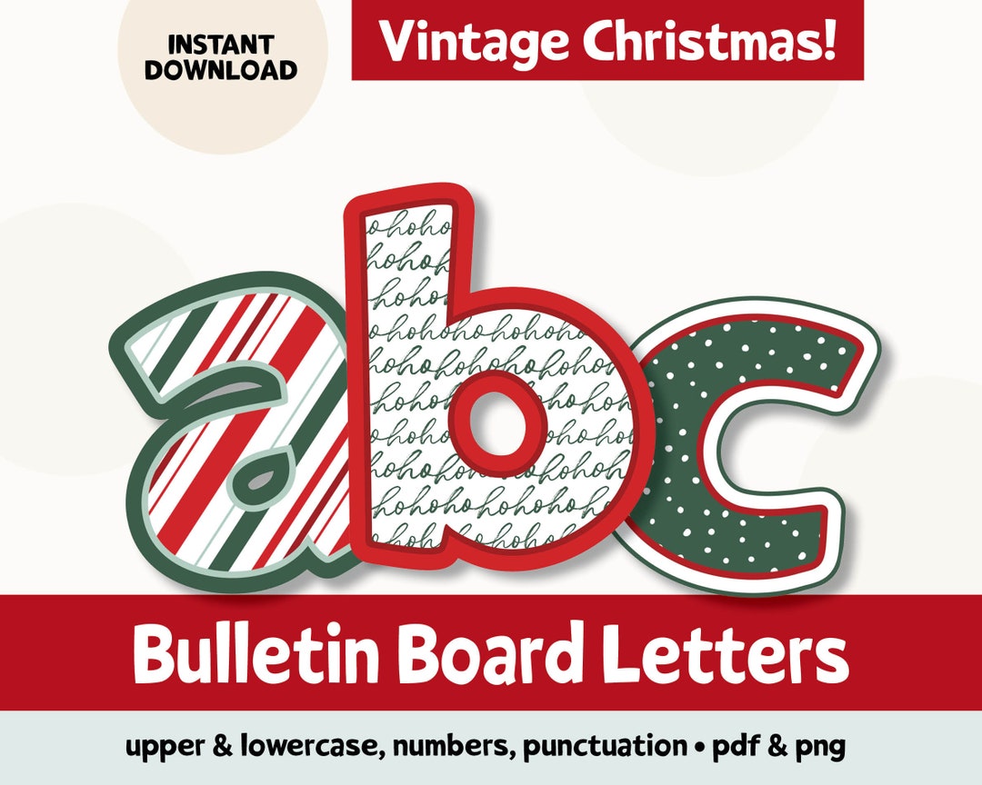 Free Printable Christmas Bulletin Board Letters at Walter Mcglothlin blog