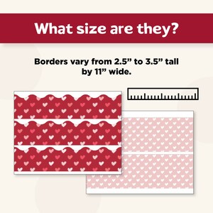 Valentines Classroom Bulletin Board Border Set, Heart Valentine ...