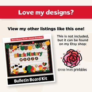 Black History Month Bulletin Board Borders, Black History Bulletin ...