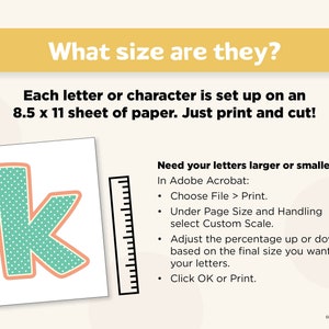 Bright Spring Bulletin Board Letters, Spring Printable Letters, April ...