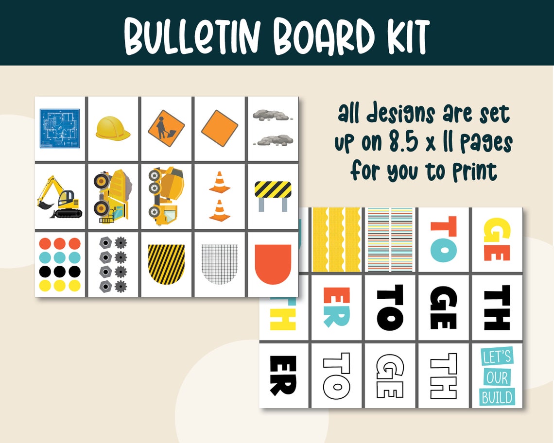 Back to School Bulletin Board Kit Classroom Decor Door Decor Bulletin ...