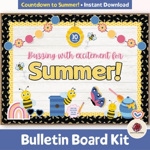 Summer Bulletin Board Kit, End of the Year Bulletin Board, Countdown to ...