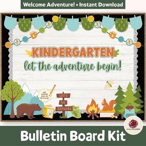 Back to School Bulletin Board Kit, Kindergarten Adventure Printable ...