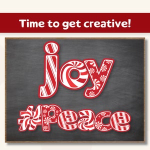 Bulletin Board Letter Set, Christmas Alphabet for Teacher Classroom ...