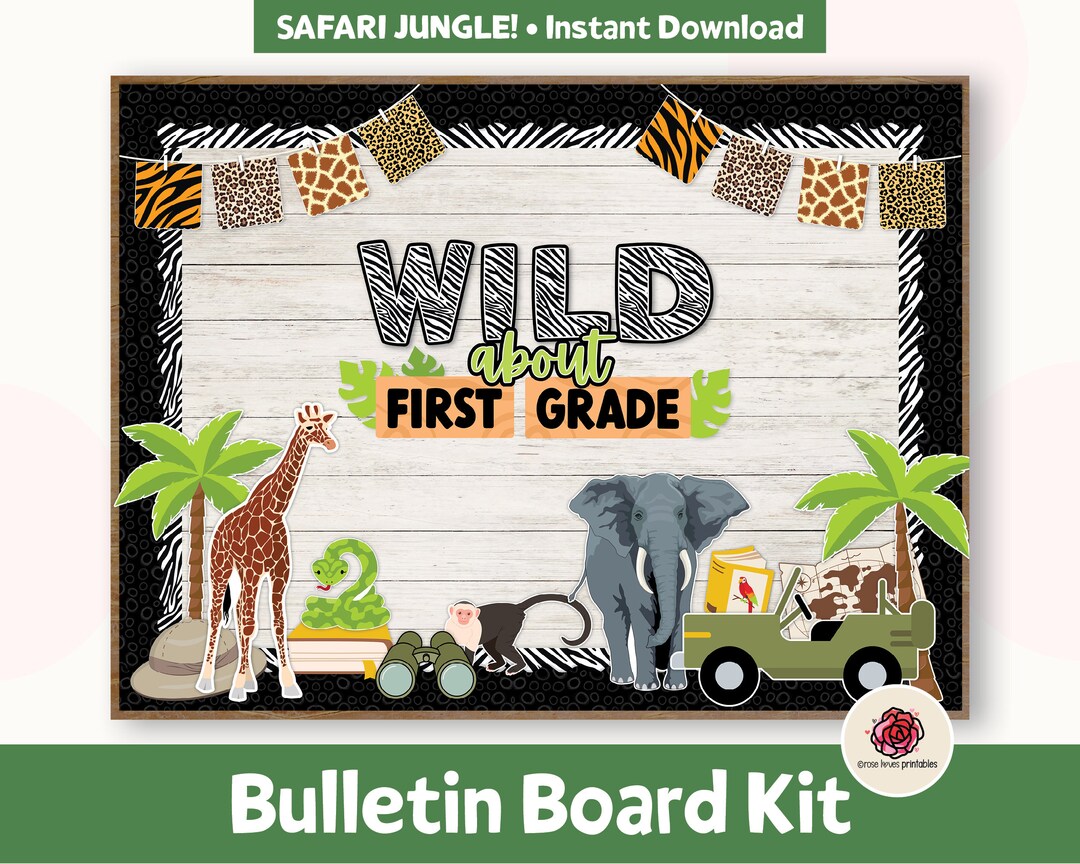 First Grade Bulletin Board Kit, 1st Grade Printable Bulletin Board for ...