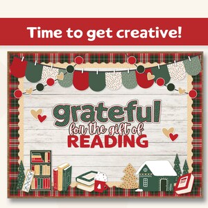Christmas Bulletin Board Kit, Reading Bulletin Board, Printable ...