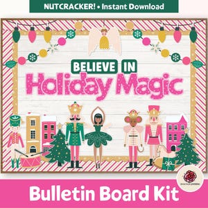 Nutcracker Bulletin Board, Christmas Bulletin Board Kit, Printable ...