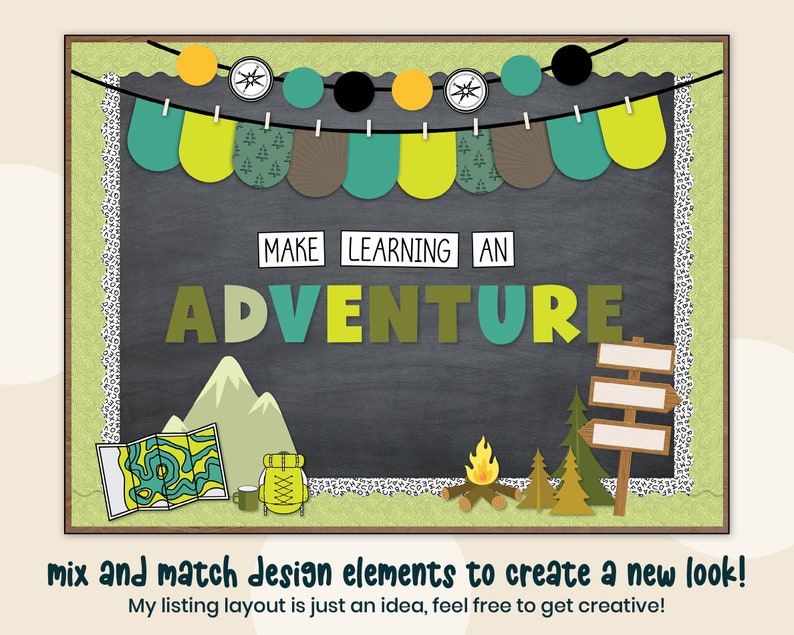 Back to School Bulletin Board Kit Classroom Decor Door - Etsy