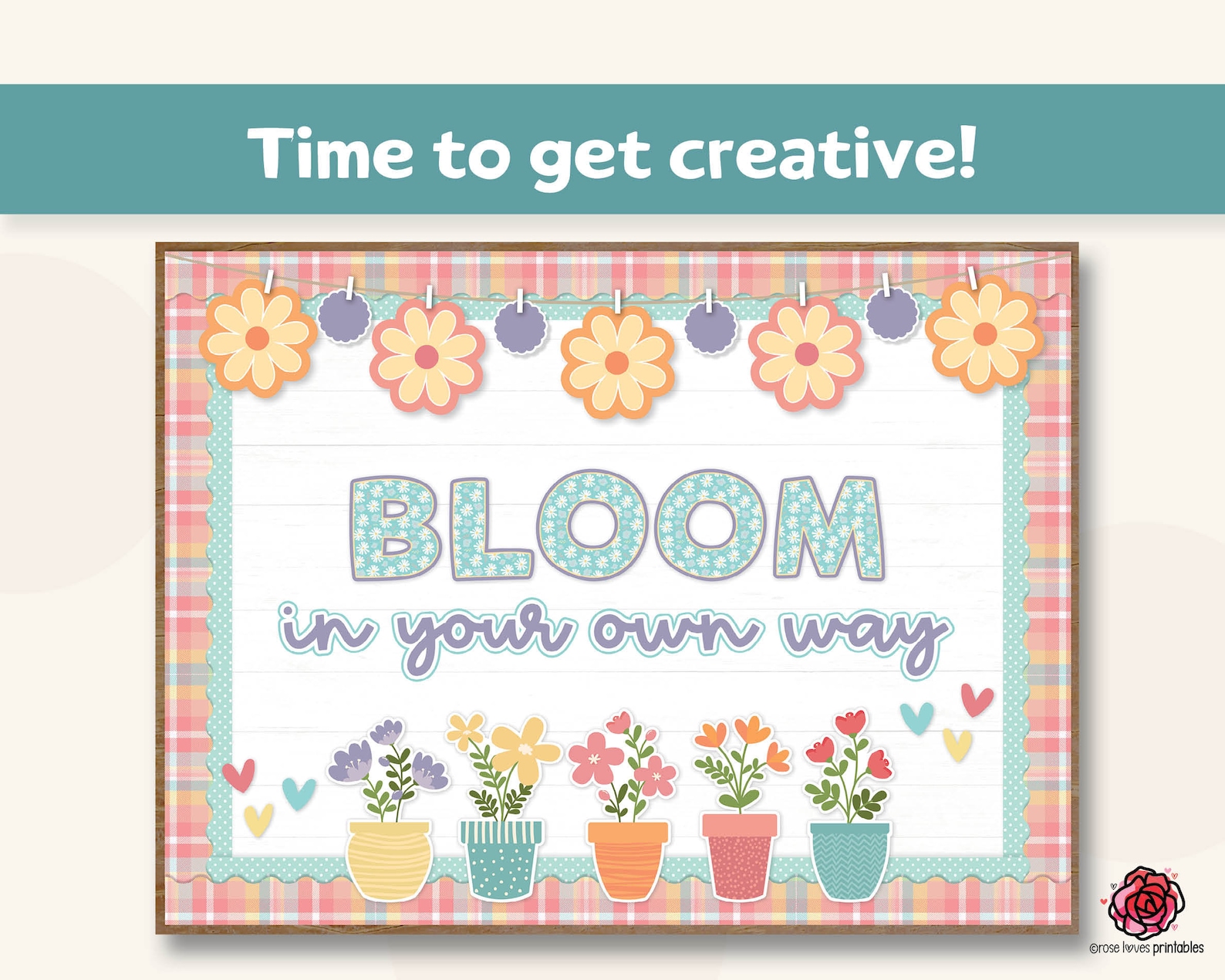 Spring Bulletin Board Kit, Easter Bulletin Board, Printable Bulletin ...