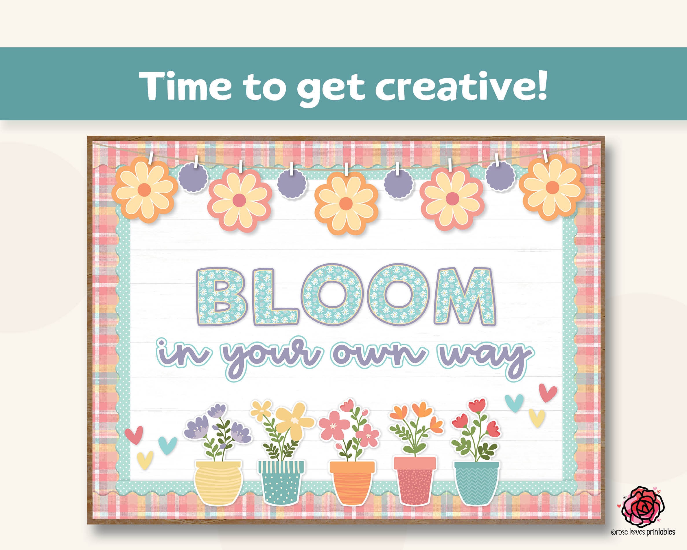 Spring Bulletin Board Kit, Easter Bulletin Board, Printable Bulletin ...