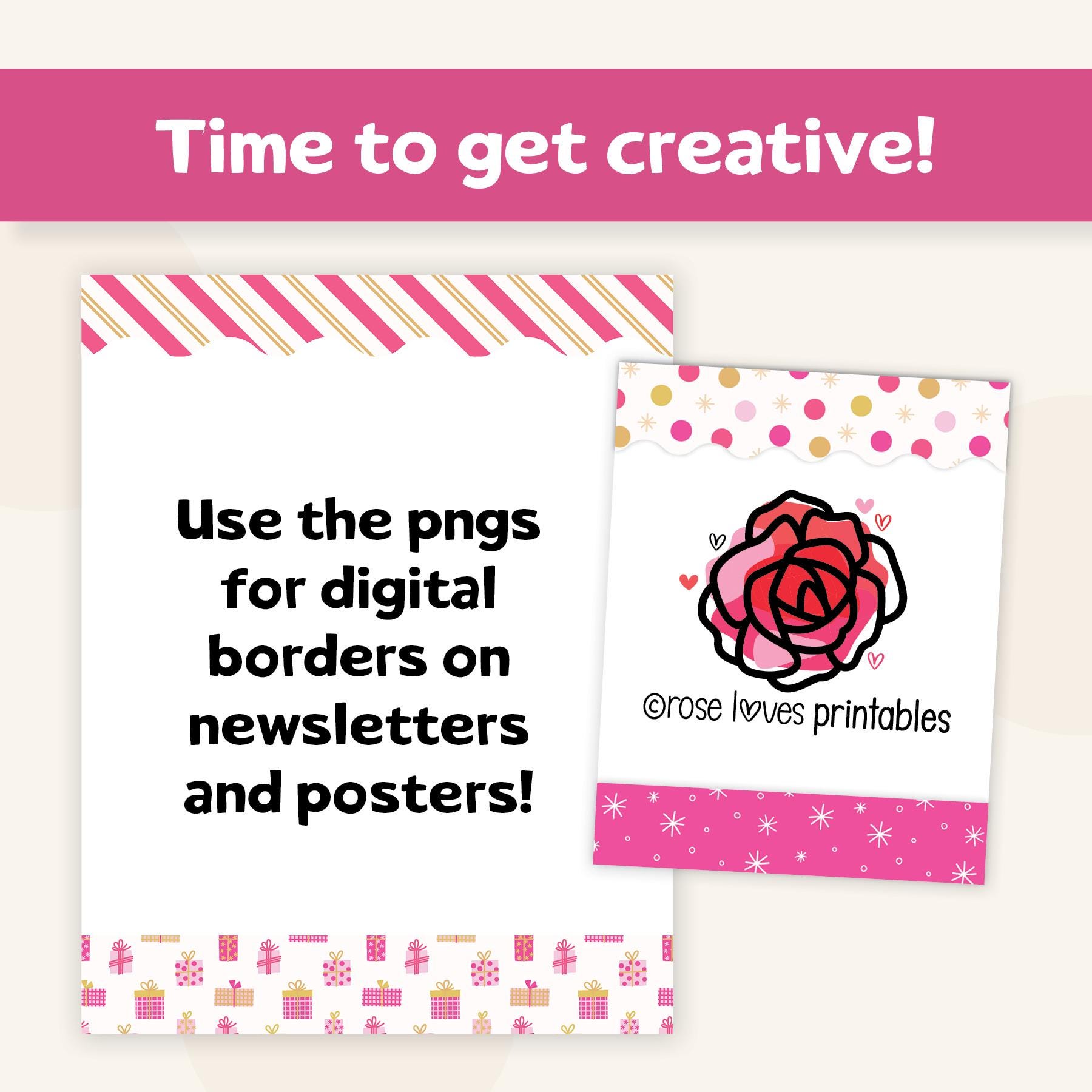 Pink Christmas Bulletin Borders, Christmas Bulletin Board Borders ...