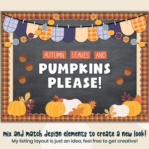 Fall Bulletin Board Kit, Autumn Bulletin Board for Classroom, Fall ...