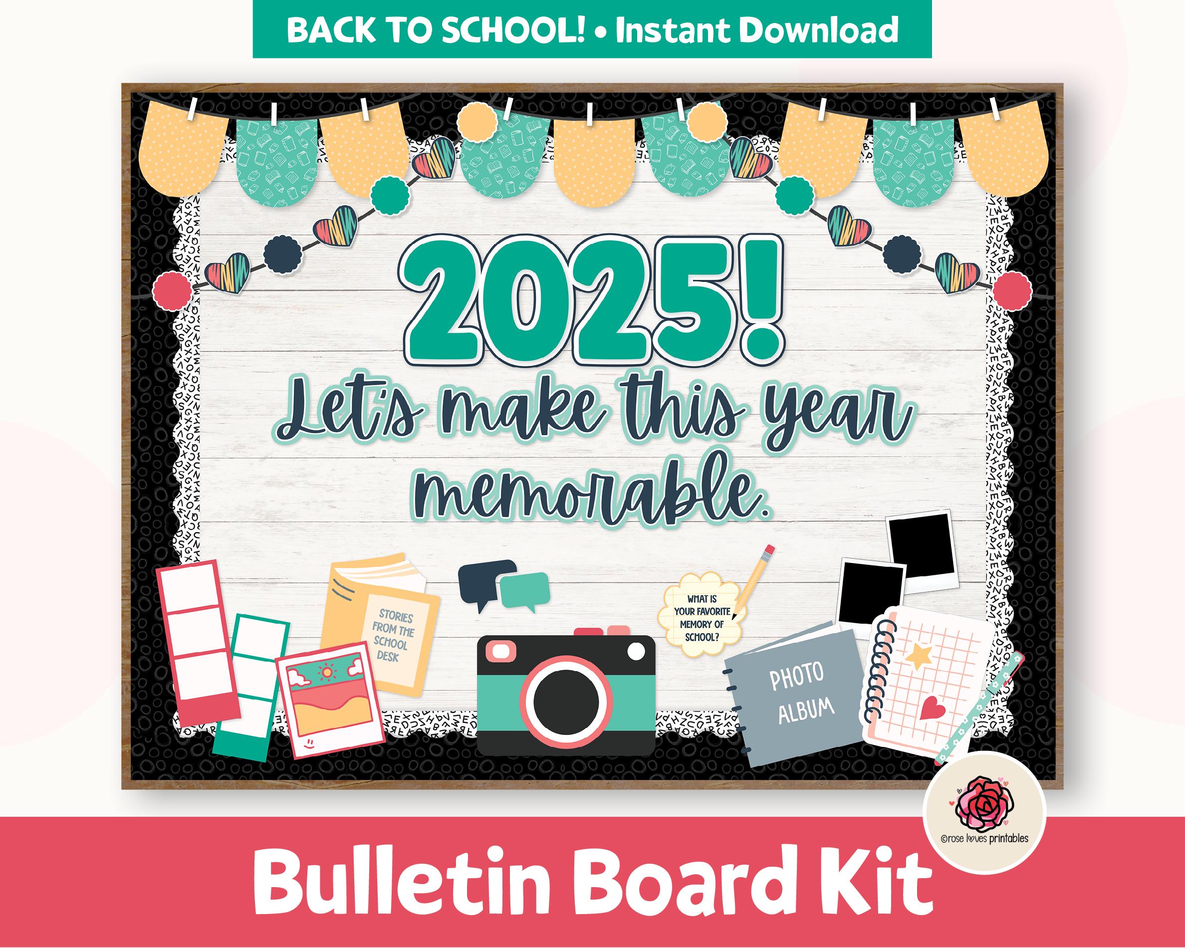 Back to School Bulletin Board Kit, Classroom Decor, Welcome Back to ...