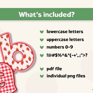 Strawberry Bulletin Board Letters, Strawberry Printable Letters for ...