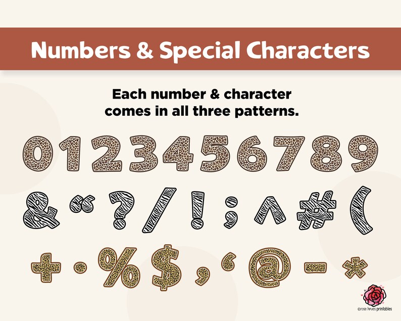 Animal Print Bulletin Board Letters, Safari Printable Letters for ...