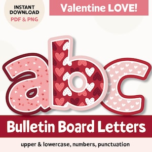 Valentines Bulletin Board Letters February, Valentines Letters ...