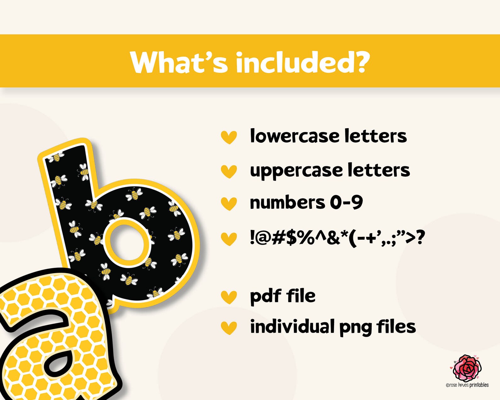 Honeycomb Bulletin Board Letters, Bumble Bee Printable Letters for ...