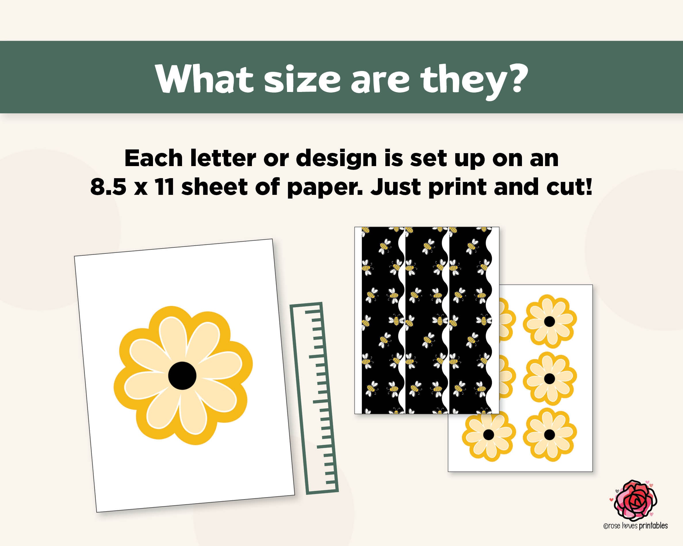 Spring Bulletin Board Kit, Bumble Bee Bulletin Board Letters, Printable ...