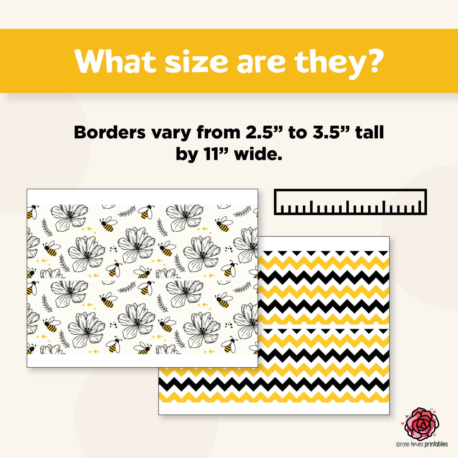 Spring Classroom Bulletin Board Border Set, Bumble Bee Bulletin Border ...