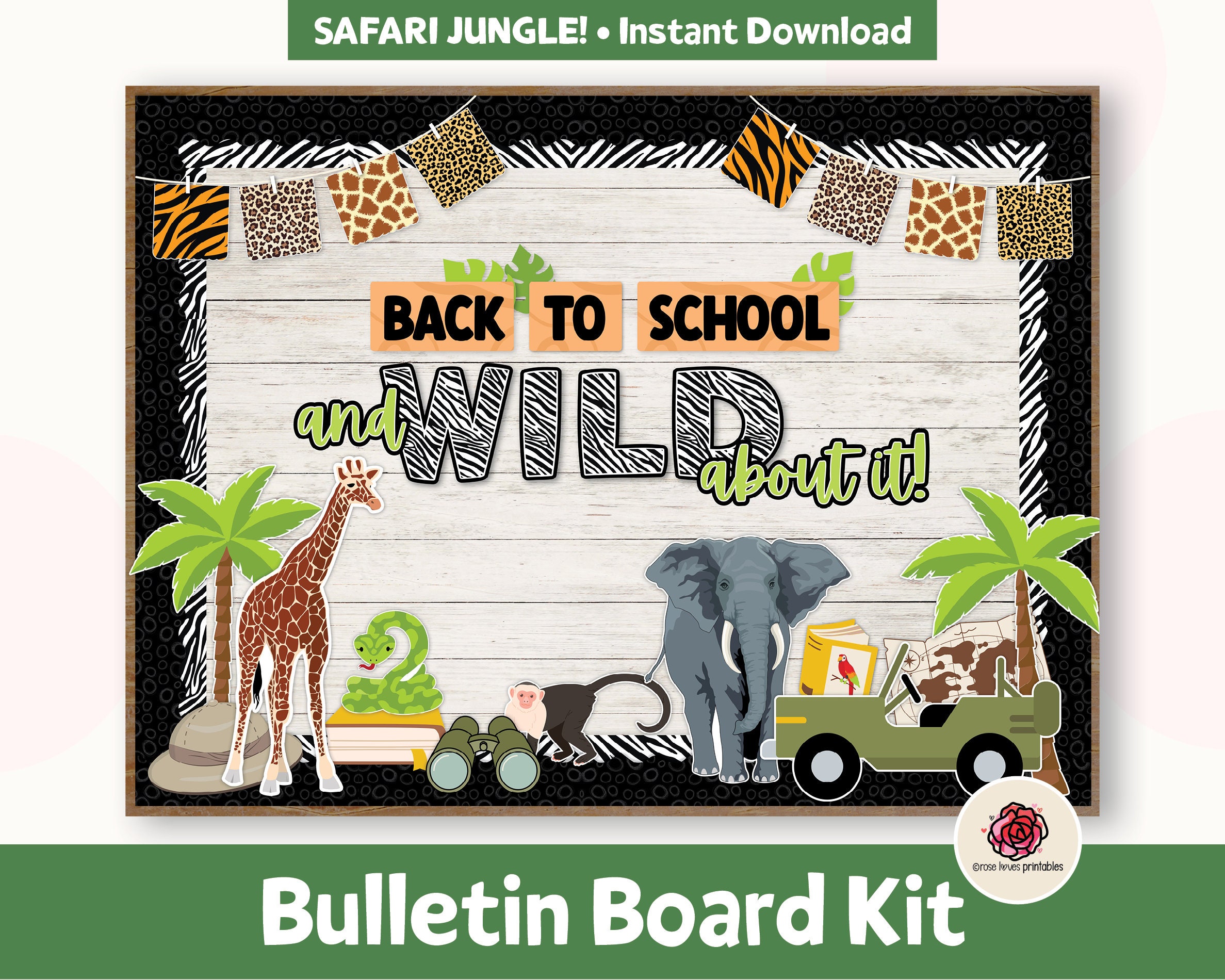 Back to School Bulletin Board Kit, Welcome Back Printable Bulletin ...