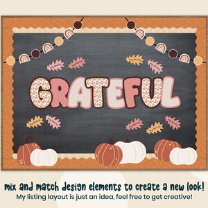 Fall Themed Printable Bulletin Board Kit or Classroom Door Decor ...
