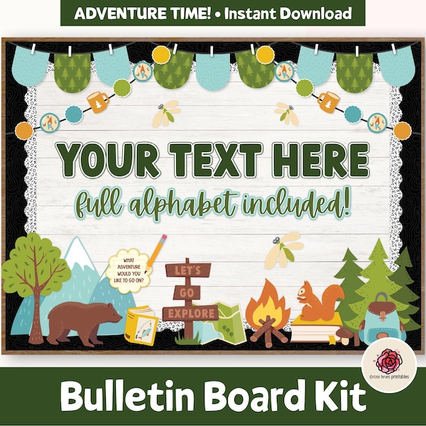 Camping Bulletin Board - Etsy