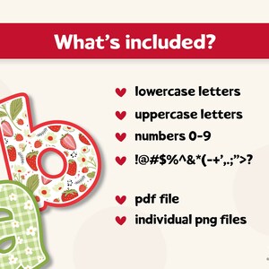 Strawberry Bulletin Board Letters, Strawberry Printable Letters for ...