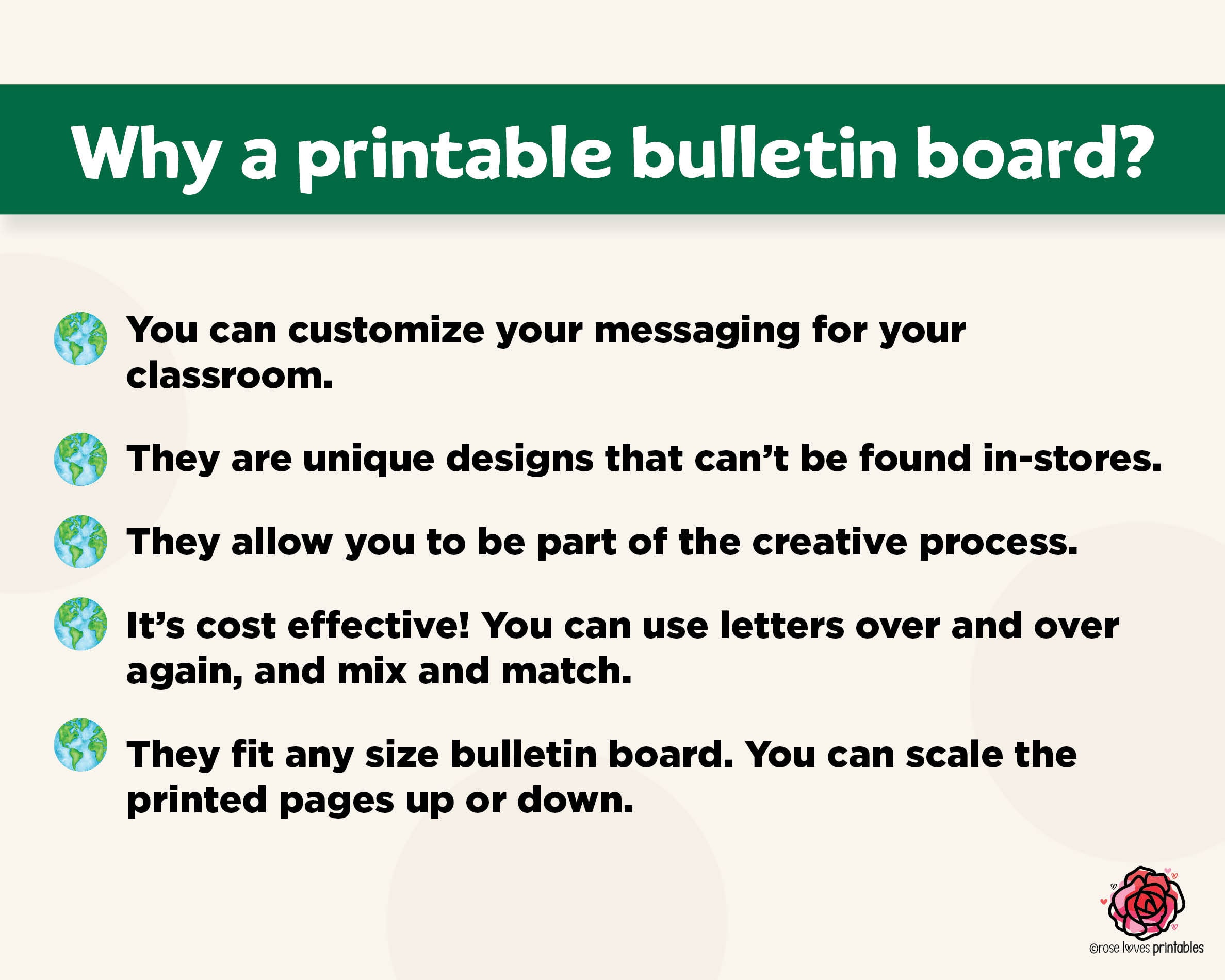 Earth Day Bulletin Board Kit, April Printable Bulletin Board for ...