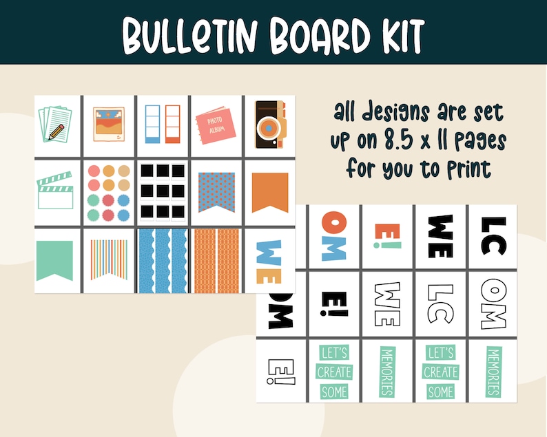 Back to School Bulletin Board Kit Classroom Decor Welcome - Etsy