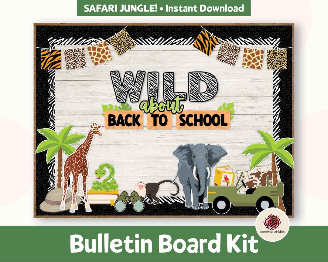 Back to School Bulletin Board Kit, Welcome Back Printable Bulletin ...