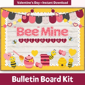 Valentines Bulletin Board Kit, February Bulletin Board, Valentines ...