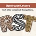 Animal Print Bulletin Board Letters, Safari Printable Letters for ...
