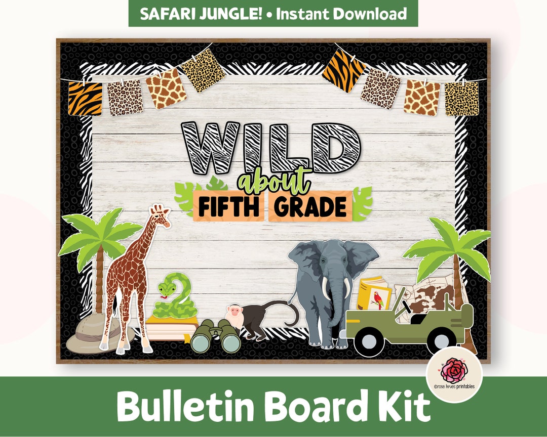 Fifth Grade Bulletin Board Kit, 5th Grade Printable Bulletin Board for ...
